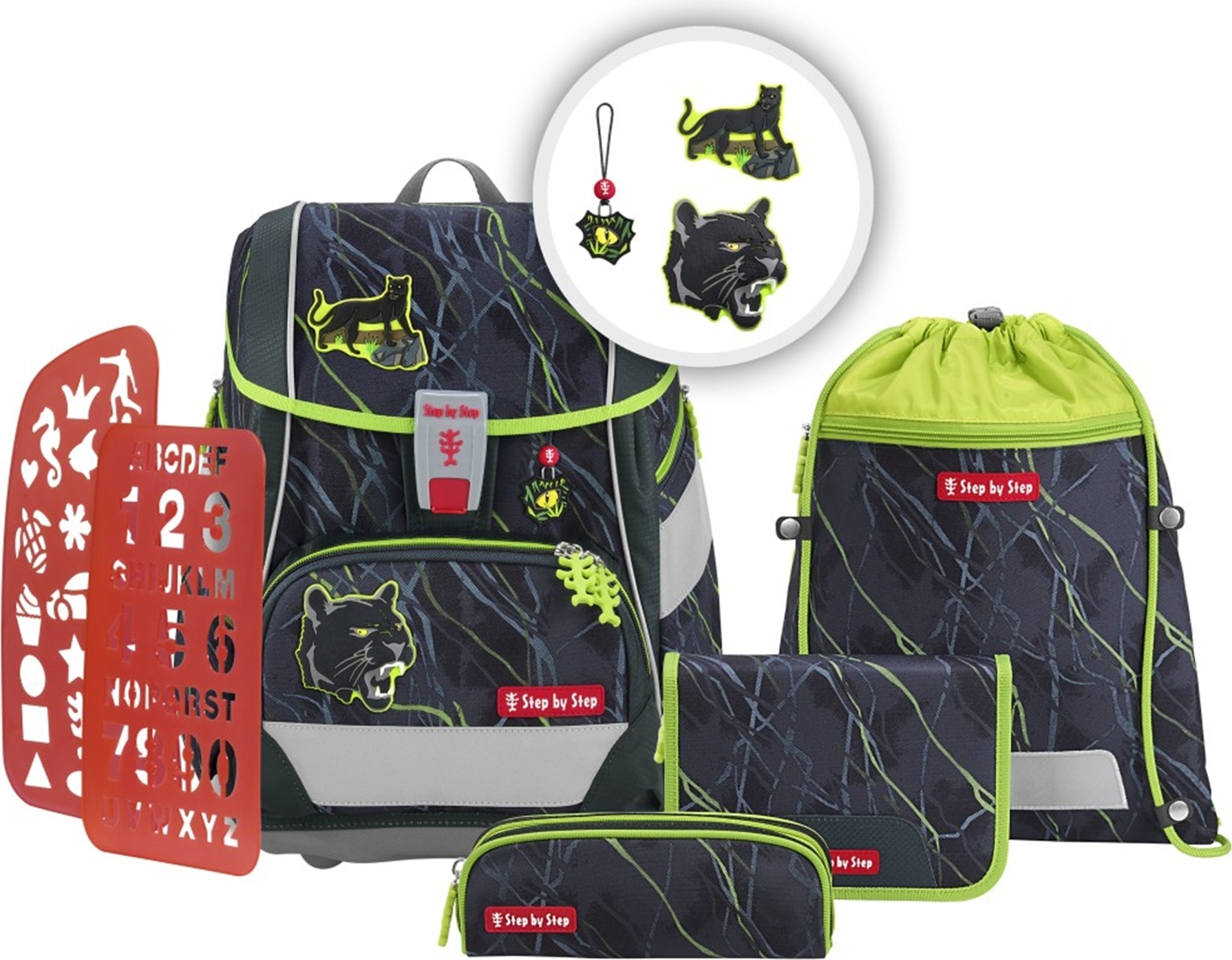 Step by Step Ranzen-Set 2IN1 PLUS, 6-teilig Schulranzen
