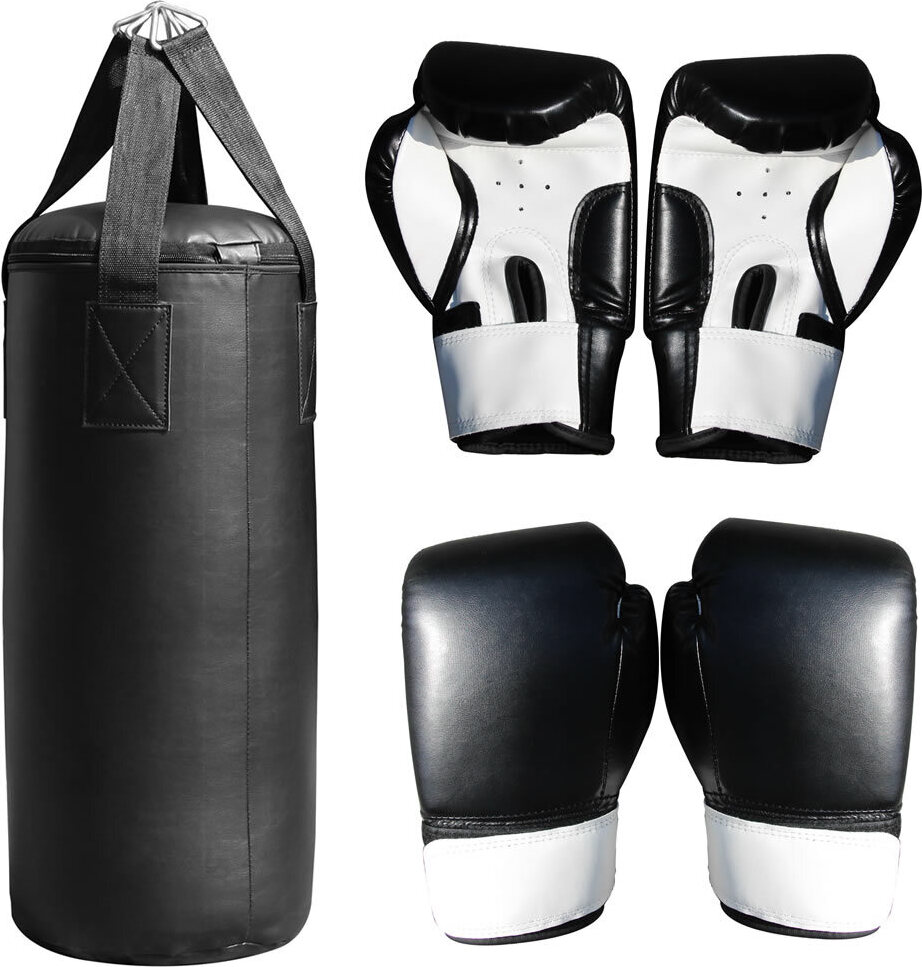 Sac de boxe 60cm rempli 9KG + gants Sac de sable boxe Rocky