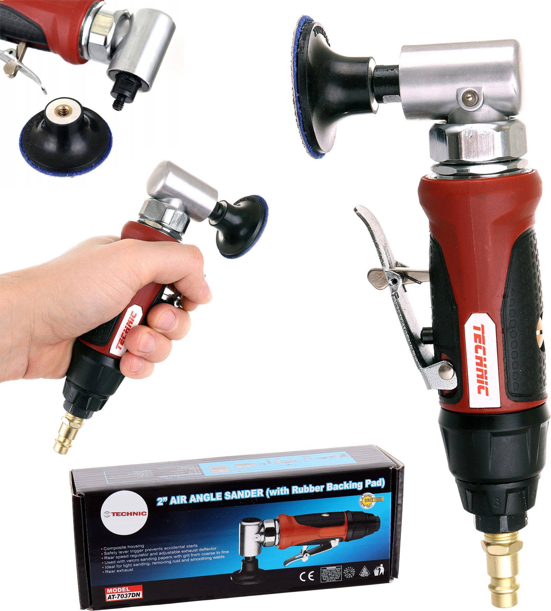 2" Air Pneumatic Mini Angle Sander with Threaded Sanding