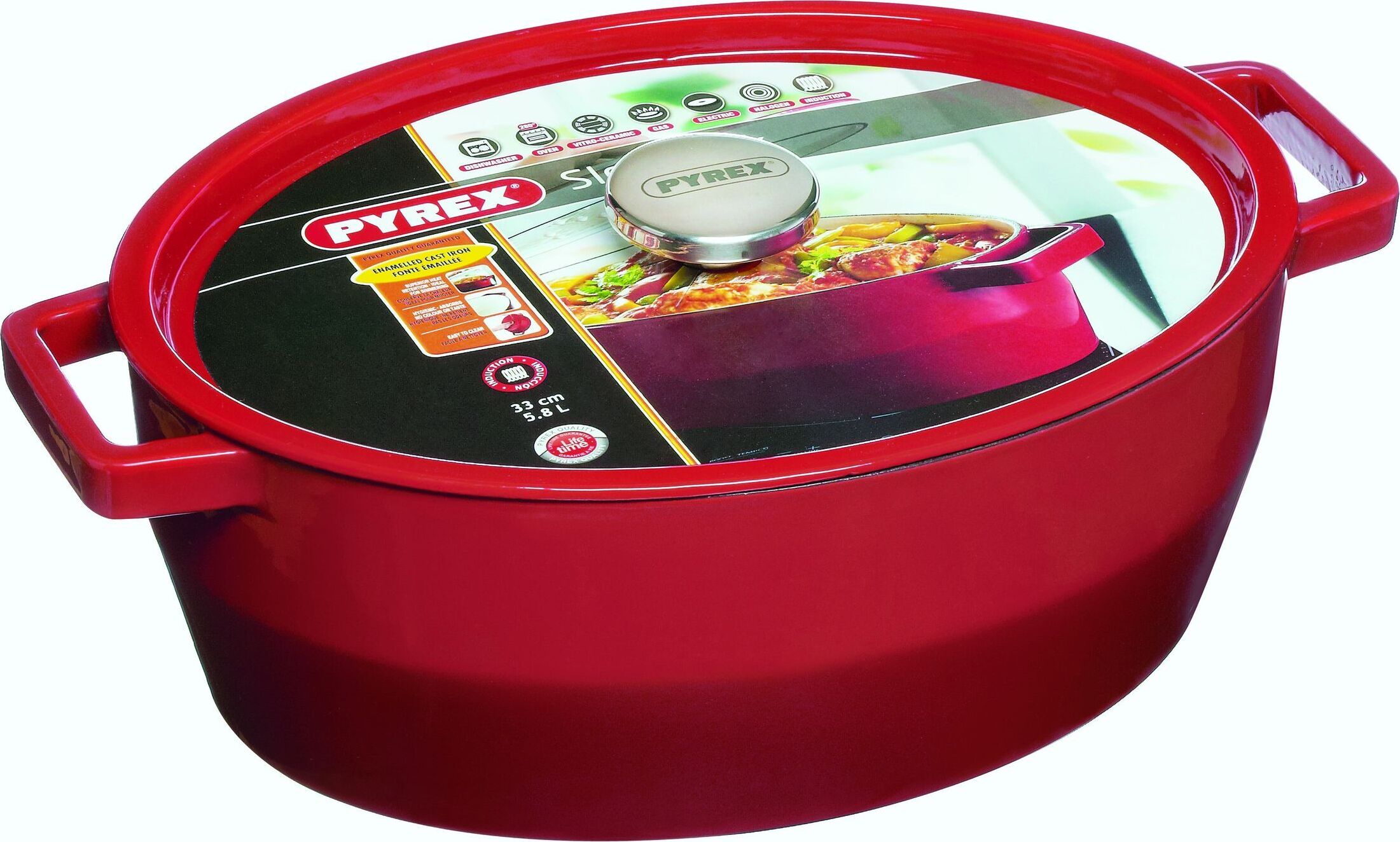 PYREX Slow Cook pánev oválná, s poklicí, | Kaufland.cz