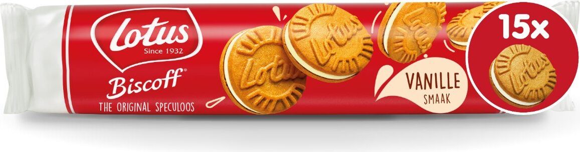 Lotus Biscoff-Vanille 9 Wraps x 150 Gramm Kekse