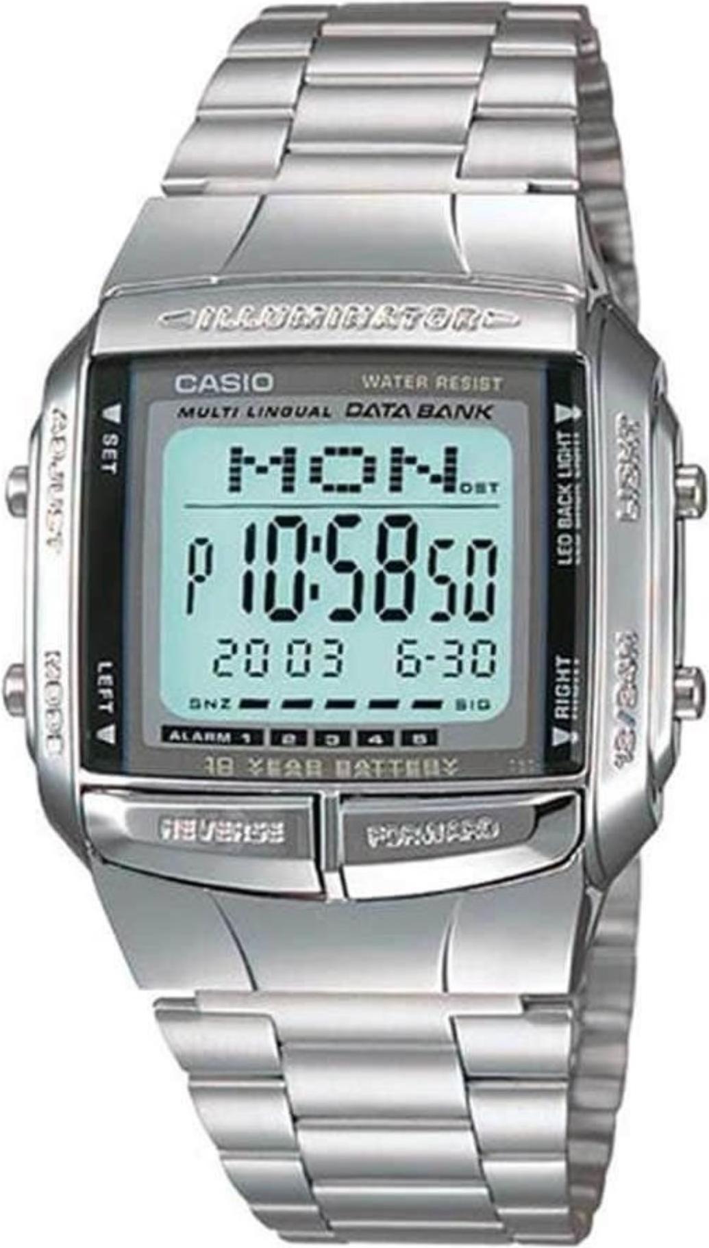 Casio Pánske digitálne hodinky Muga strieborná 28 cm x 38