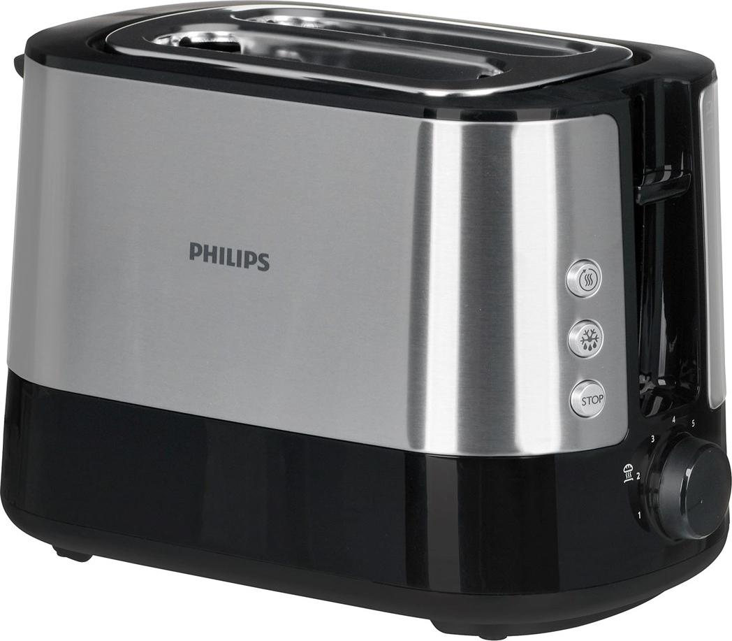 Philips Viva Collection HD2637/90 toaster 2 slice(s) Black,