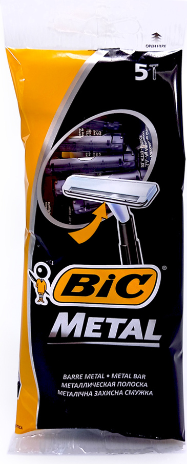 Bic Metal Men's Disposable Shaving Razors 5 Count