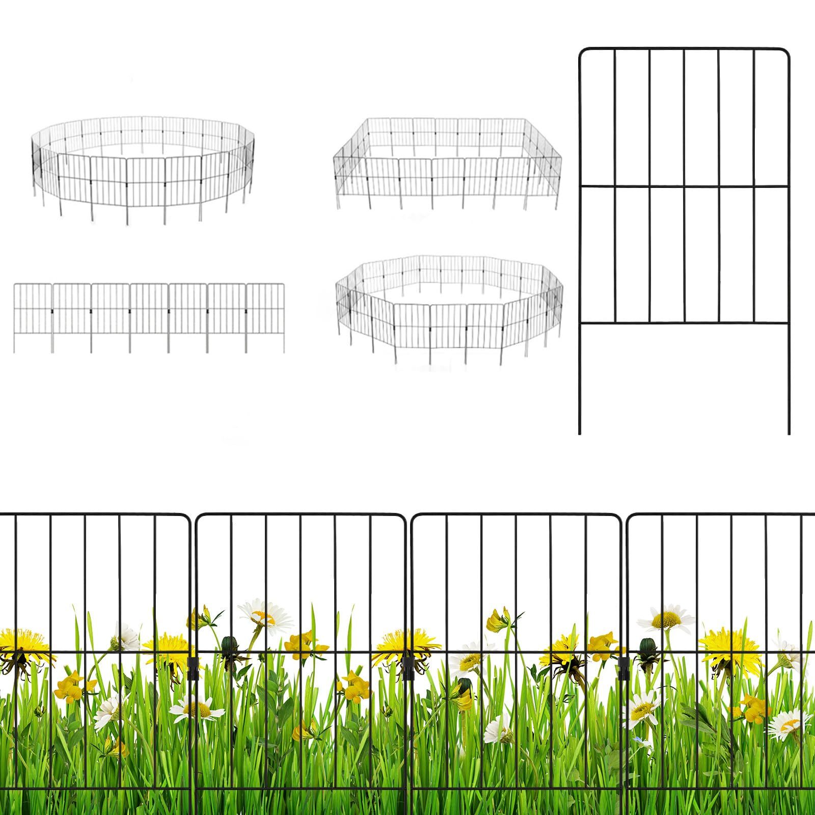 25 ks záhradný plot, kovové plotové prvky, dekoratívny plot