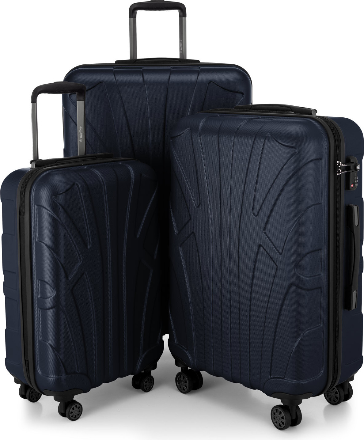 Suitline - Set de 3 valises à roulettes valise rigide 4