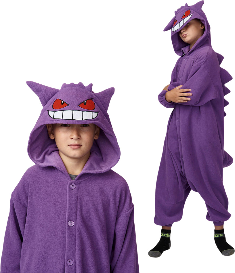 Pokemon Gengar Onesie Kigurumi Piżama dla Dzieci 105-115cm