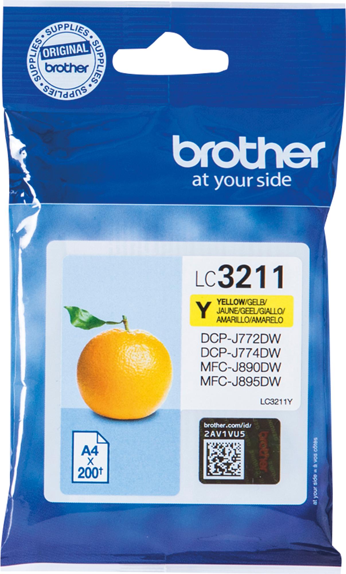Patrone Brother LC-3211Y DCP-J772/4DW, MFC-J890DW