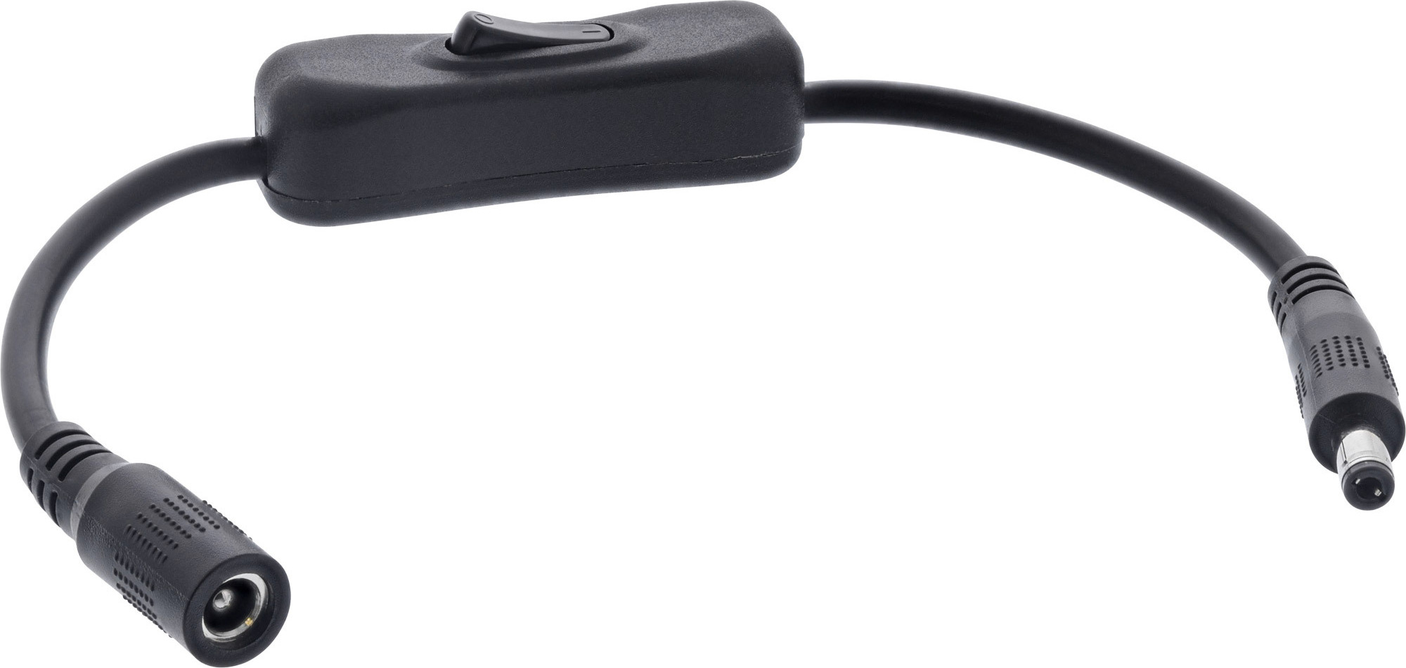 InLine® DC Kabel mit Schalter, DC ST/BU 5,5x2,5mm, AWG 18,