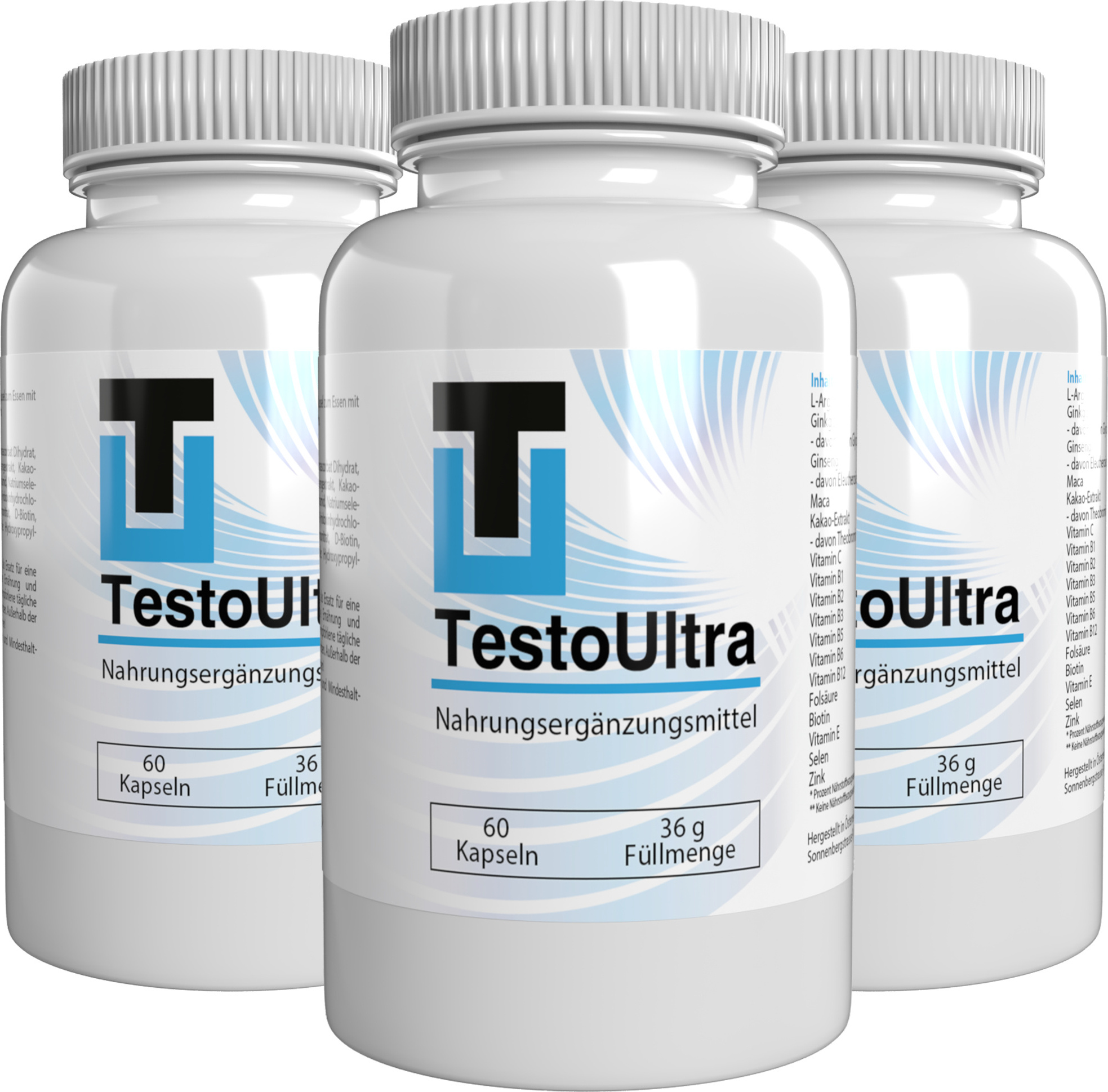 Testo Ultra - 180 Capsule (3x 60 Capsule), Confezione da 3