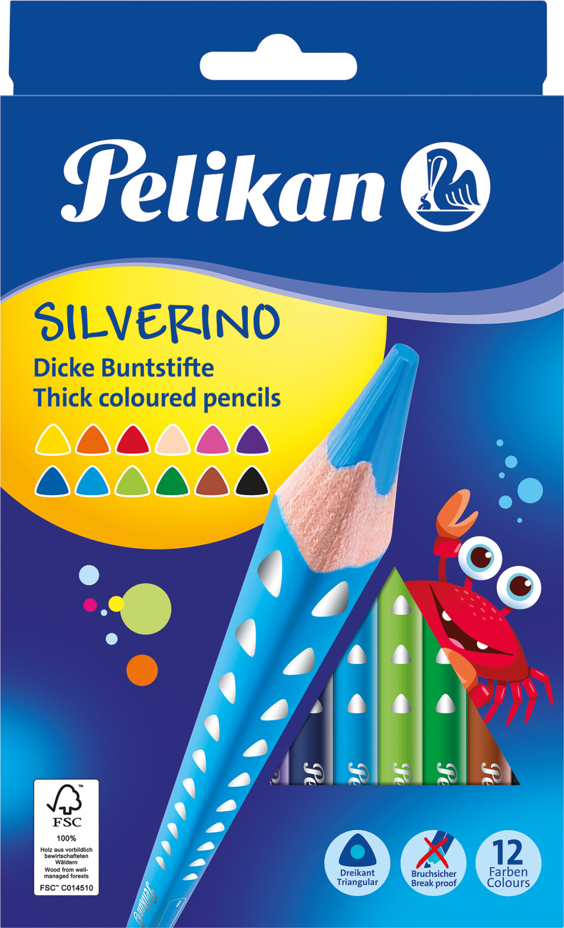 Pelikan 700627 - čierna - modrá - hnedá - zelená