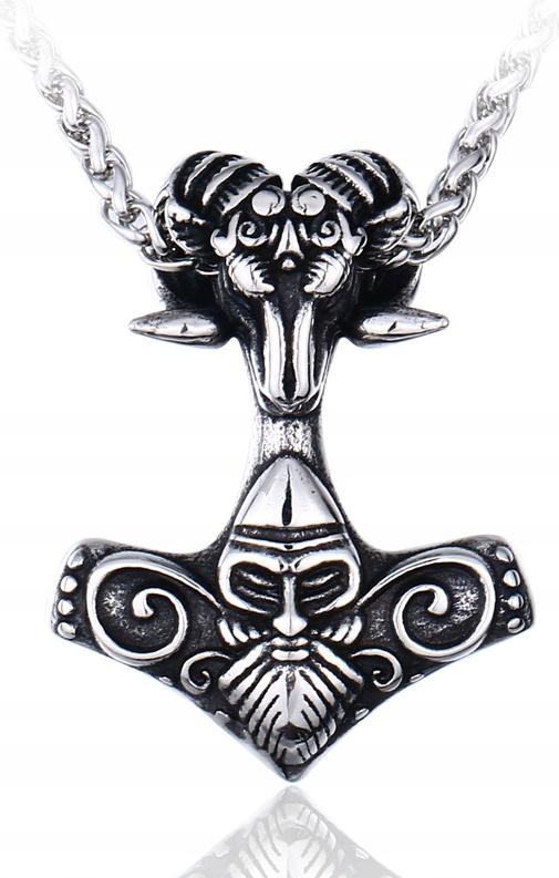THOR Valknut NORDIC Collier marteau viking 298 Chaînes