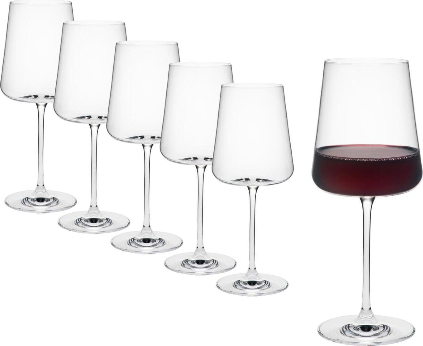 Rona Rotweingläser Serie Mode, Rotweinglas mit moderner und