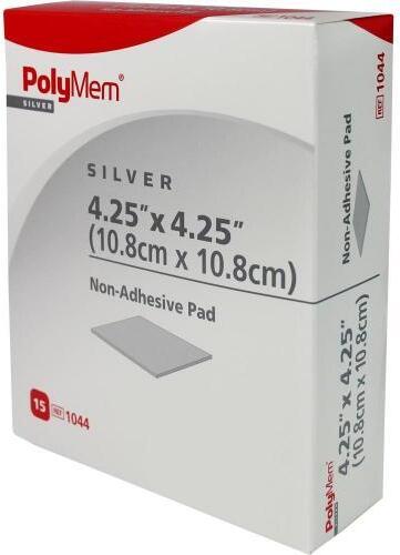 Polymem Pad argent 10x10 cm 15 pces Compresses