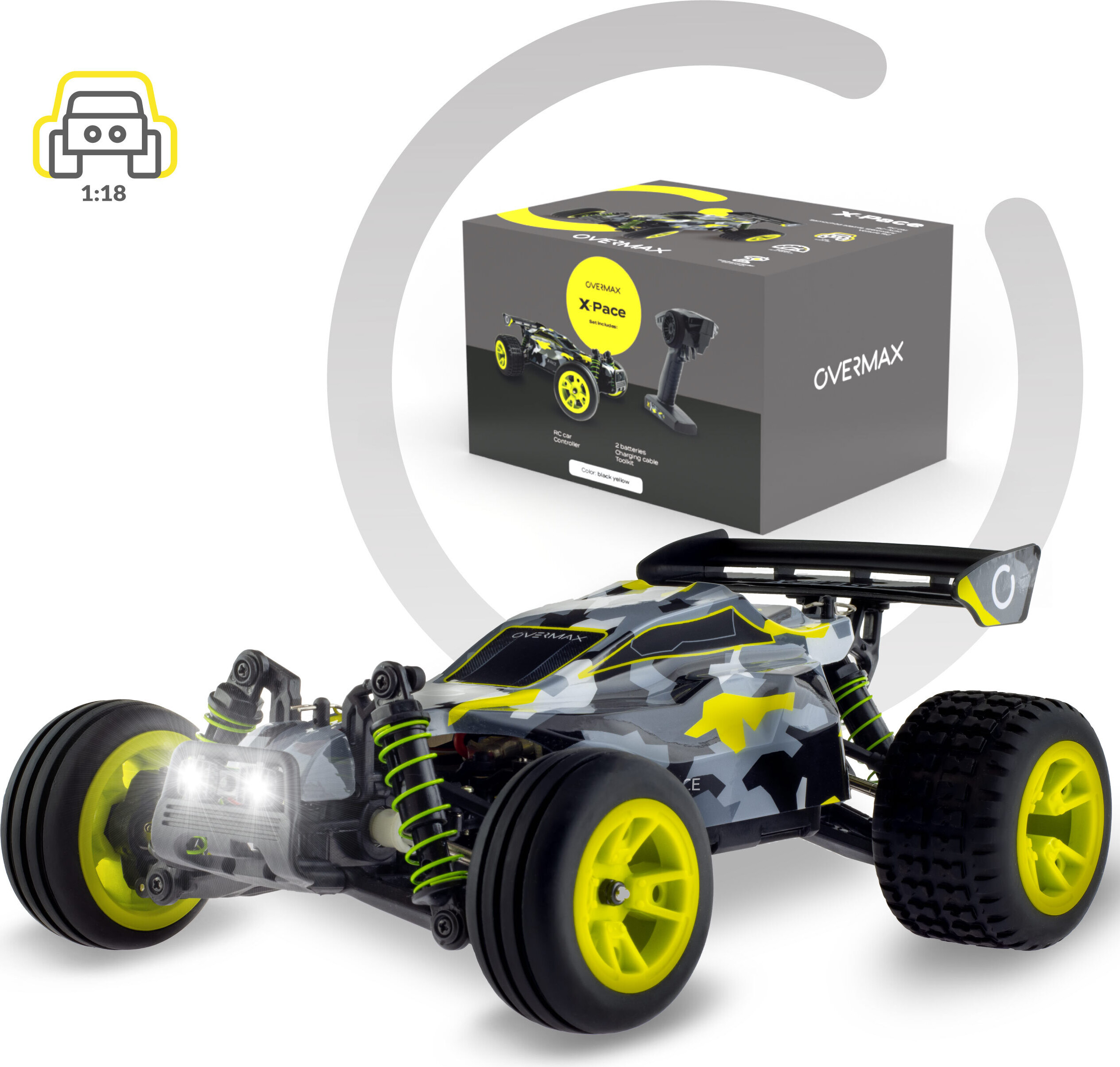 RC auto s pohonem všech kol OVERMAX X-Pace dálkově ovládaná