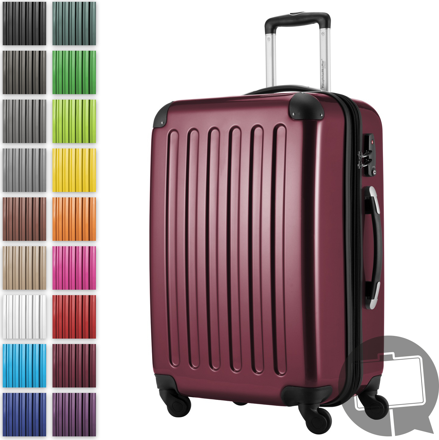 HAUPTSTADTKOFFER Alex - Valise rigide extensible avec 4