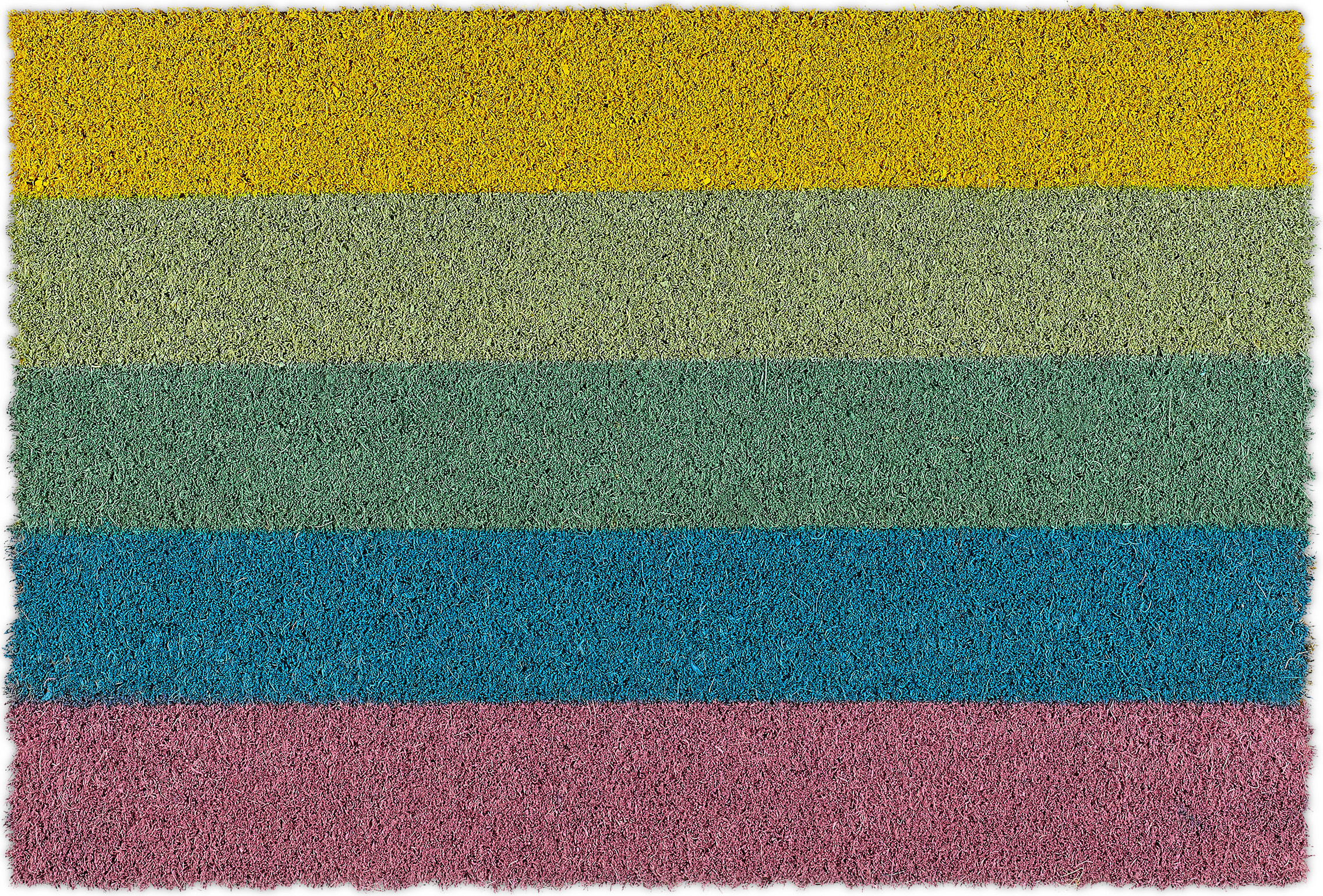 relaxdays Paillasson Coco Arc-en-ciel Tapis de sol