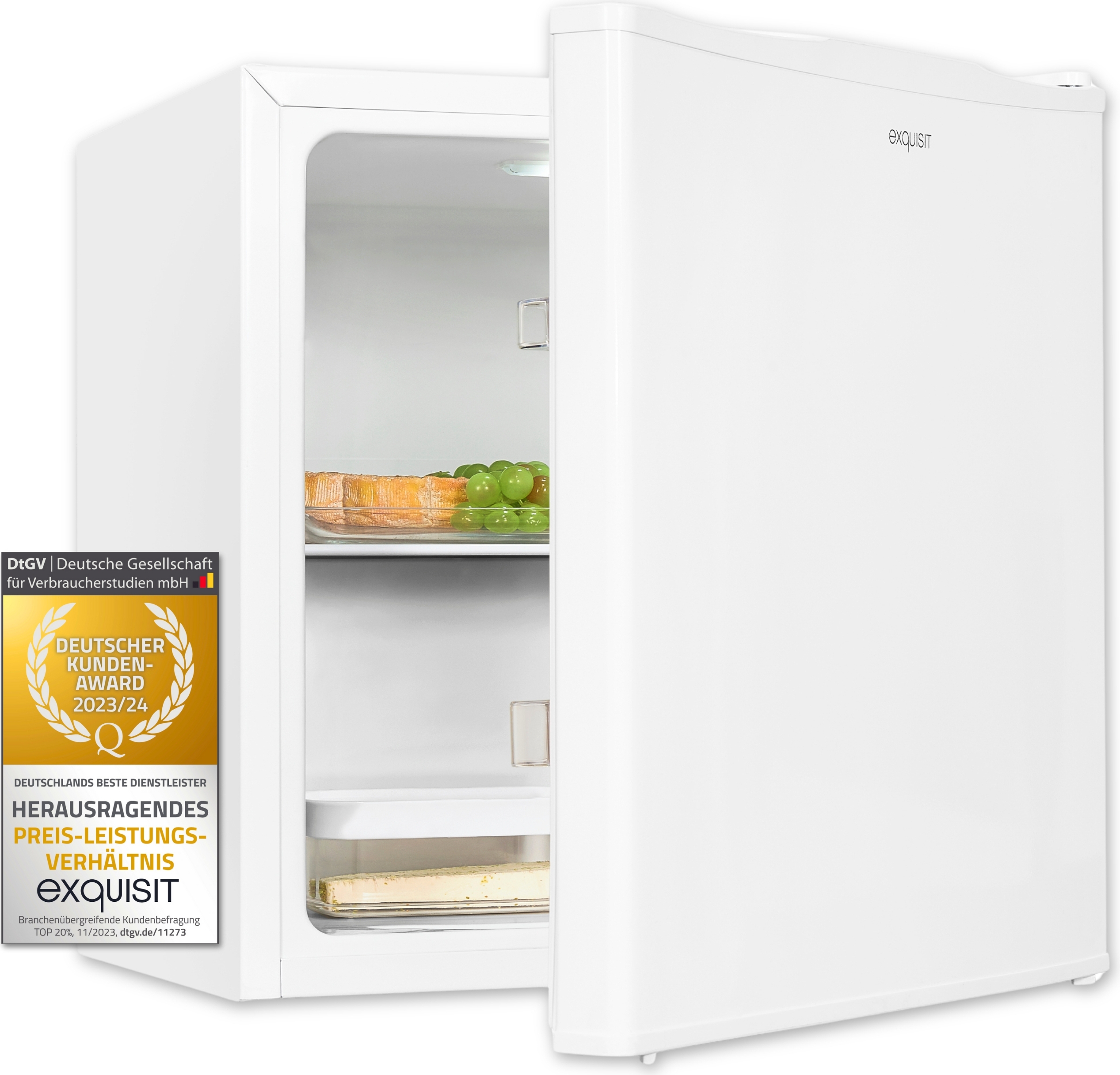 Exquisit Mini Kühlschrank KB05-V-151E weiss | | Kaufland.de