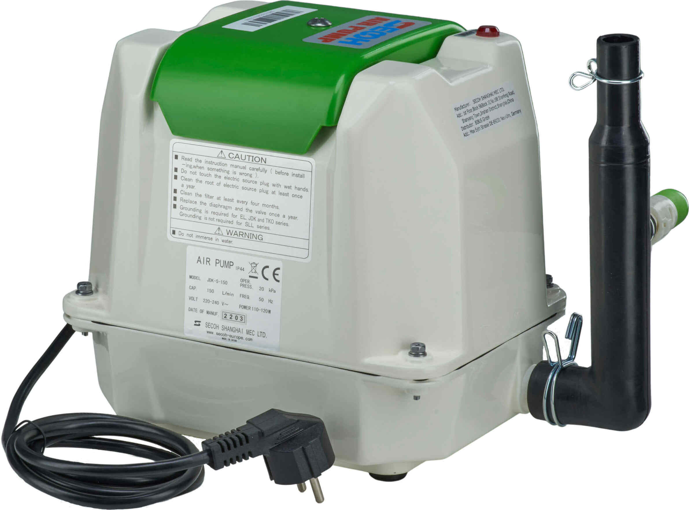 Secoh JDK-S-150 - Verdichter zur Sauerstoffversorgung,