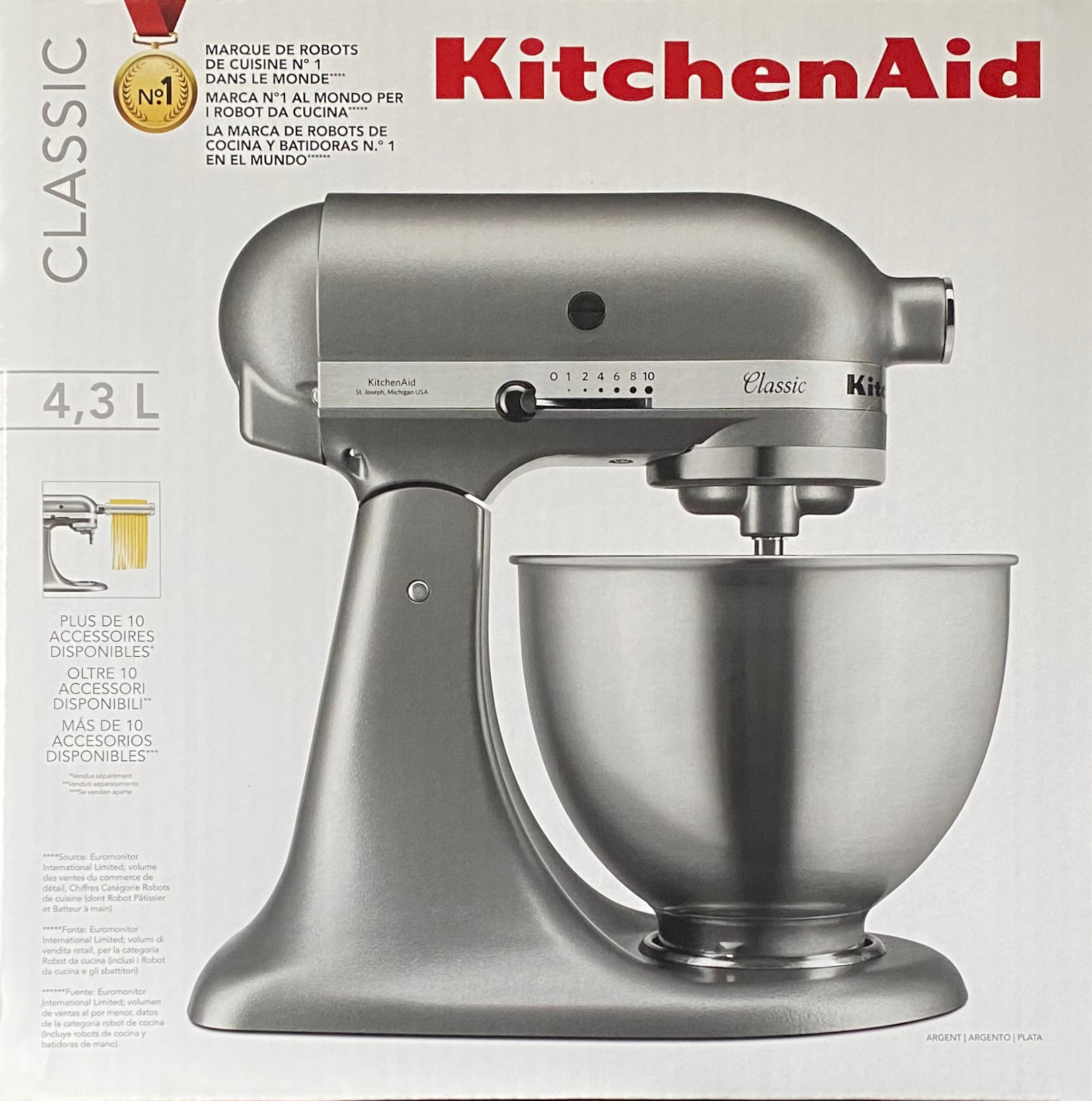 Kitchenaid Classic 5K45SSEBM 275 W, 4,3 l | Kaufland.pl