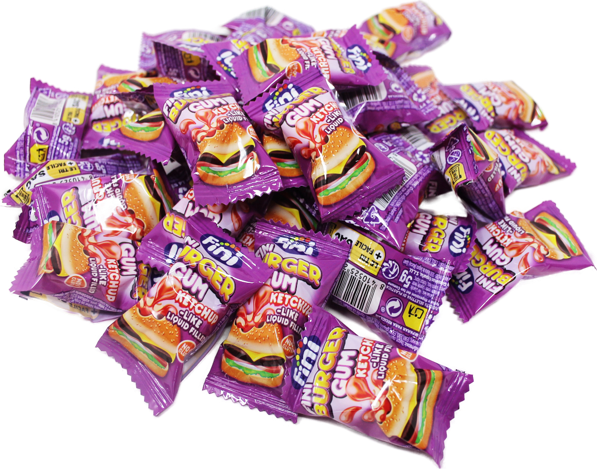 Bubble Gum Boom Chewing-gum Burger avec remplissage liquide