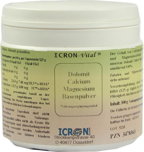 Dolomit Vápník Magnes.Bases Powder Icron Vital 300 g