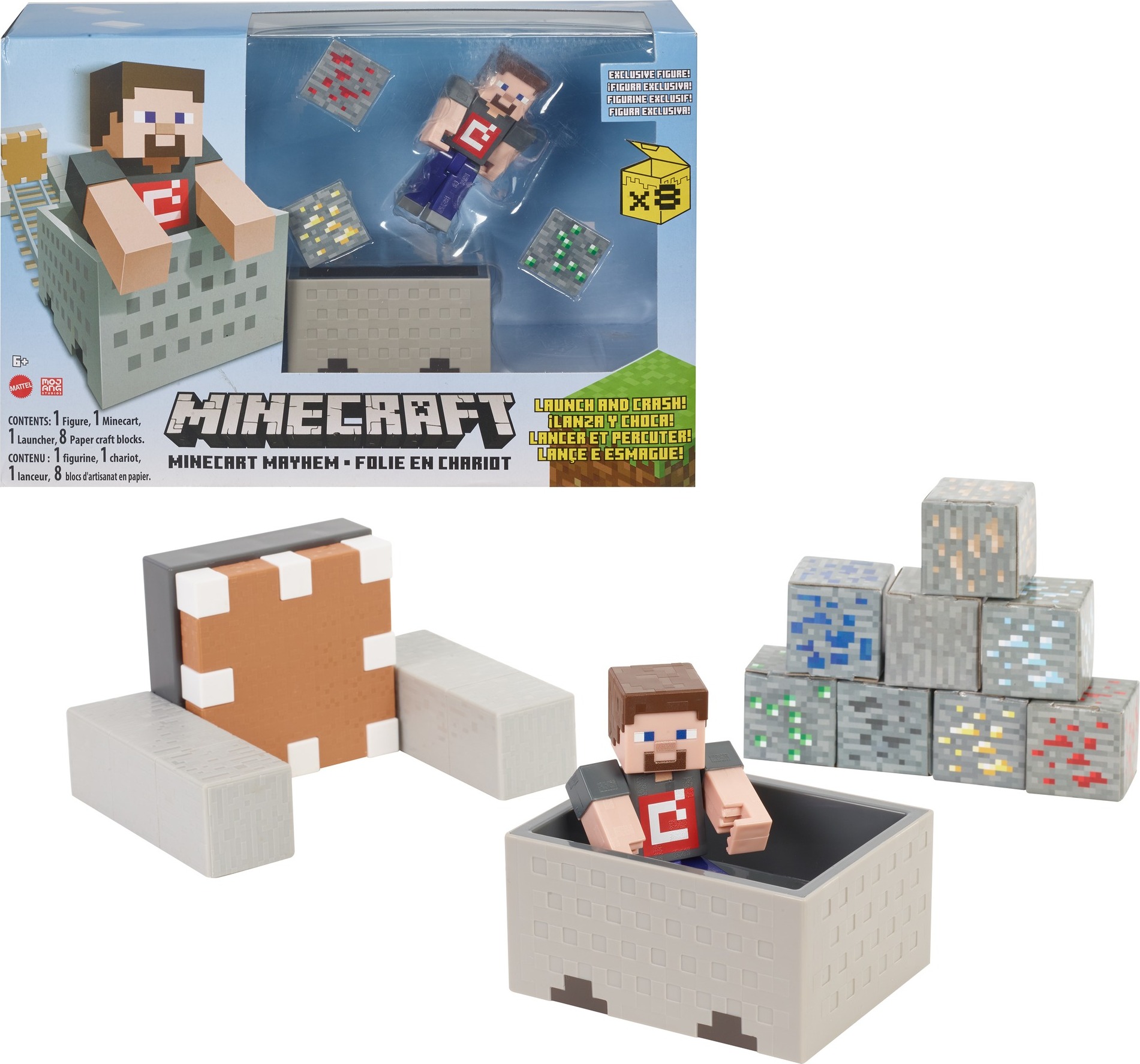 Kit de jeu Minecraft Minecart Mayhem