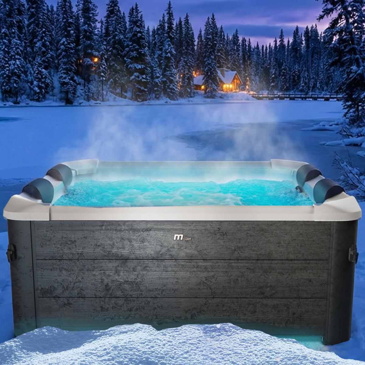 BRAST Whirlpool MSpa Oslo Plus XXL mit Fester Außenwand