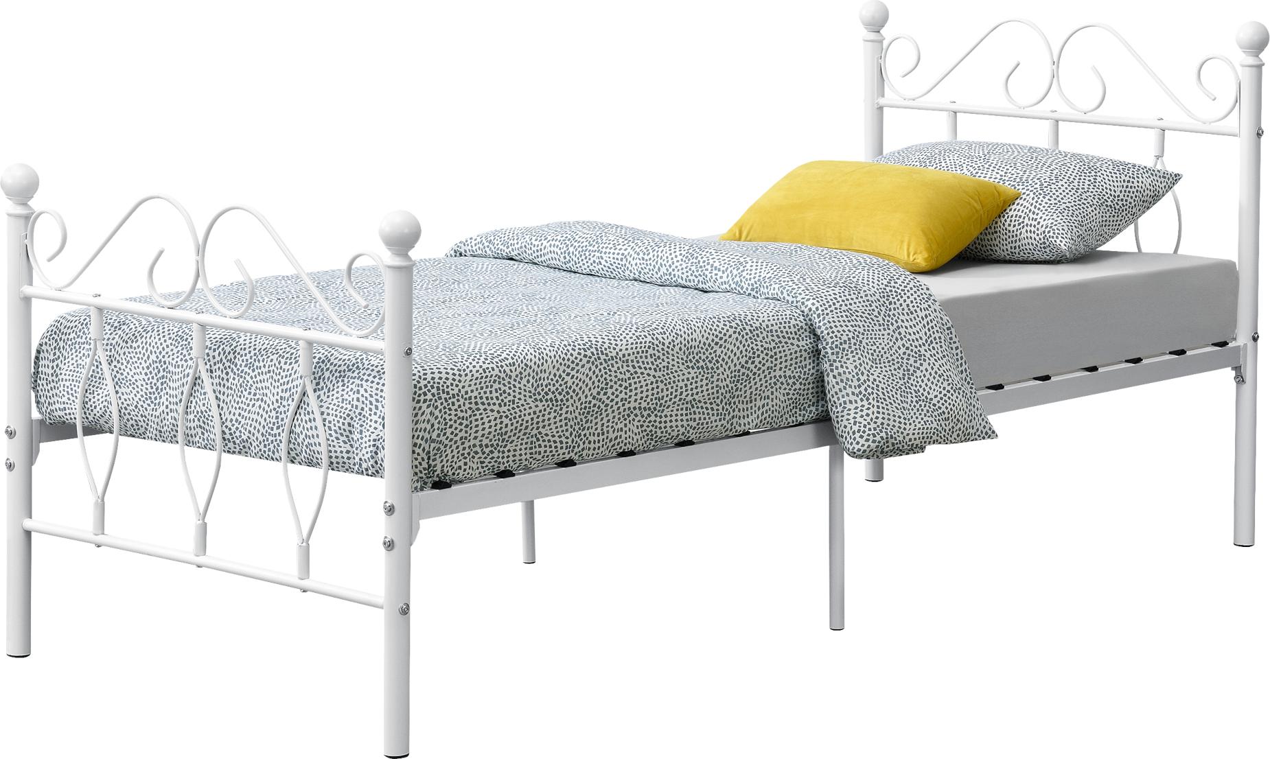 Metallbett Wei 90x200