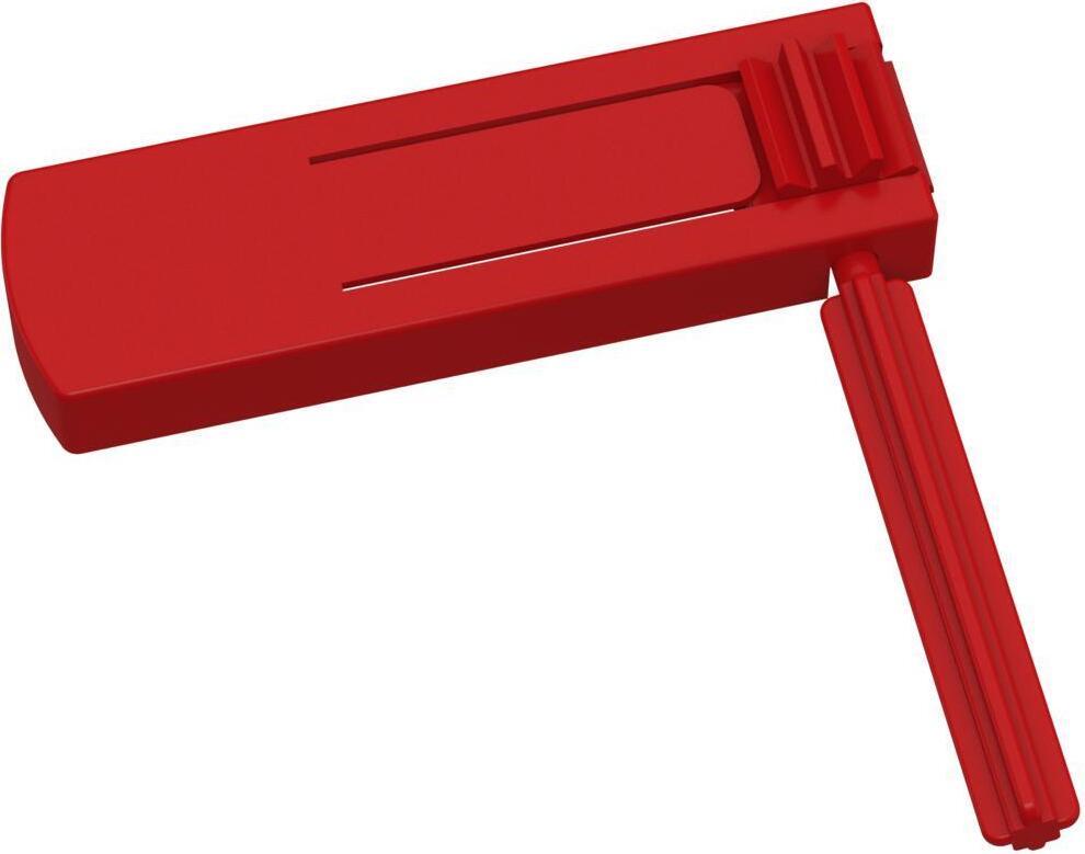 Ratsche "Supreme" standard-rot Sonstige Partydekorationen