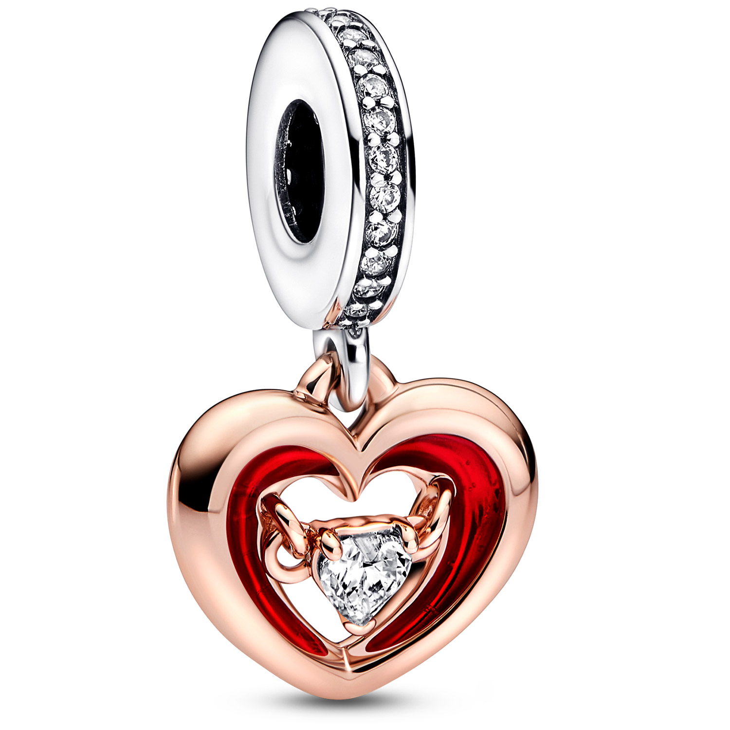 Pandora 782450C01 Přívěsek s přívěskem Dámské zářivé srdce