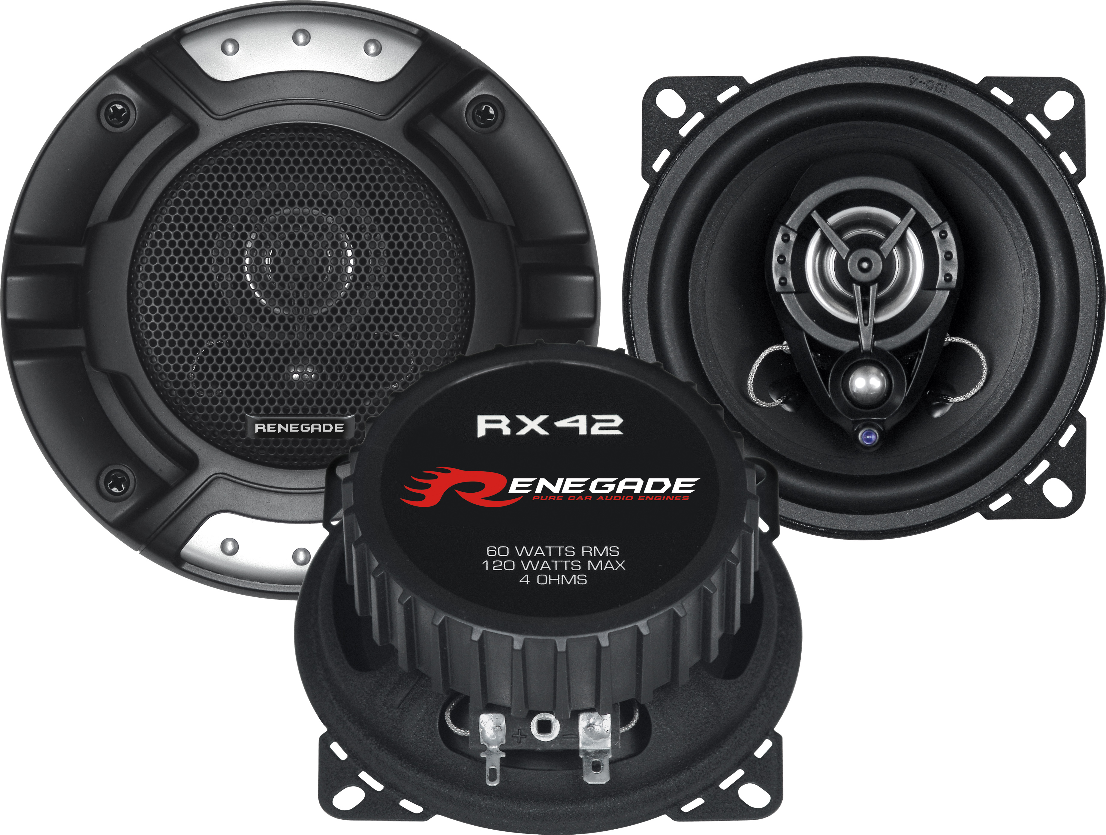 Renegade RX42, 2-way, 120 W, 60 W, 4 ohm, 80 - 20000 Hz,