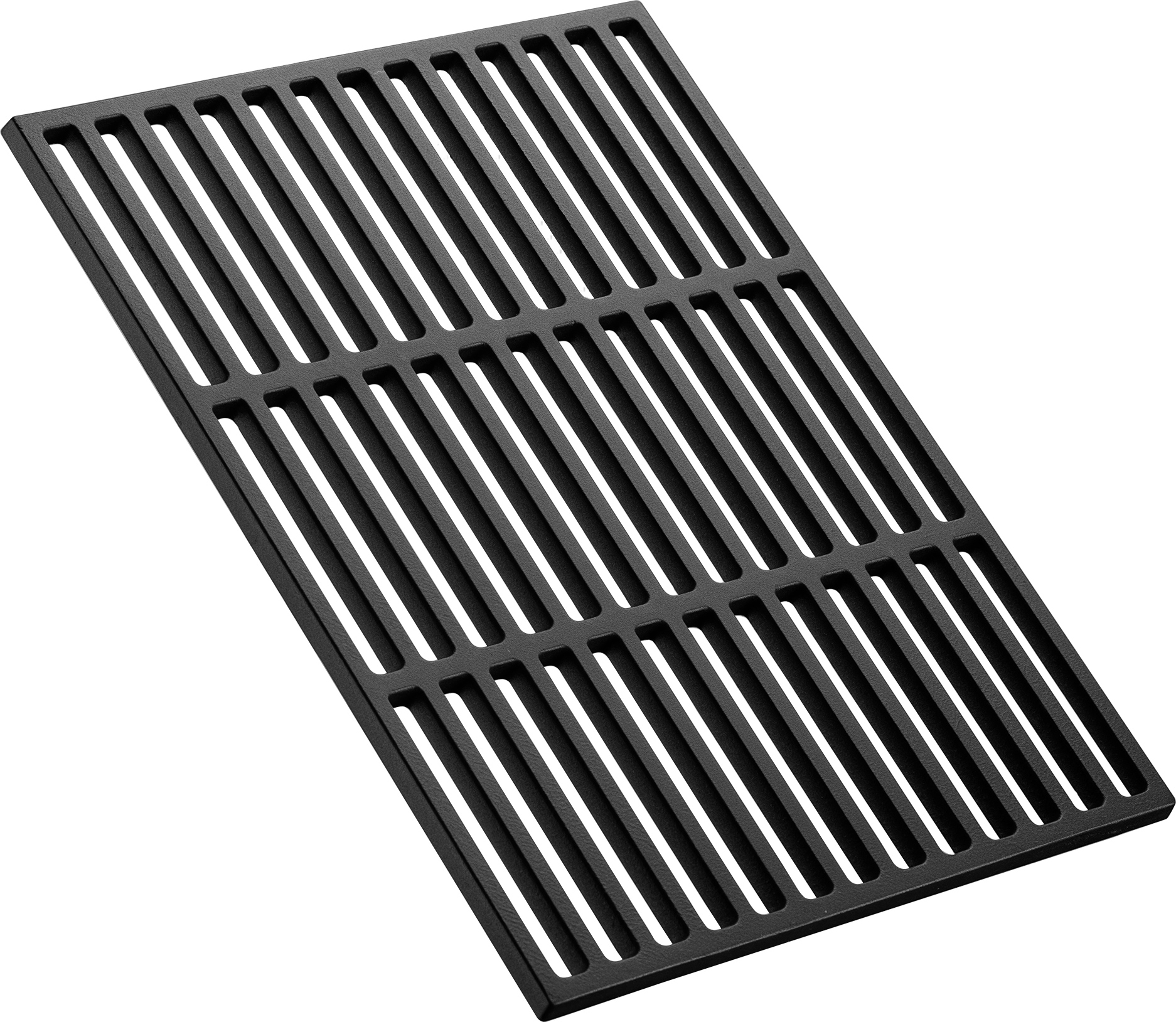 Wiltec Gusseisen Grillrost 26 x 44,5 cm, Grillgitter für