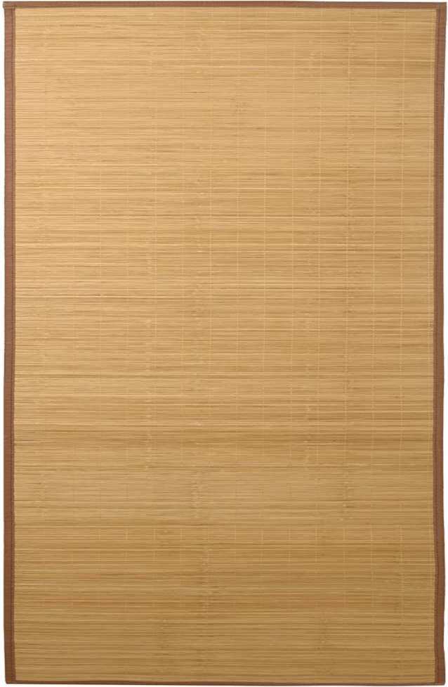 vidaXL Tappeto Bamboo 100 x 160 cm Marrone