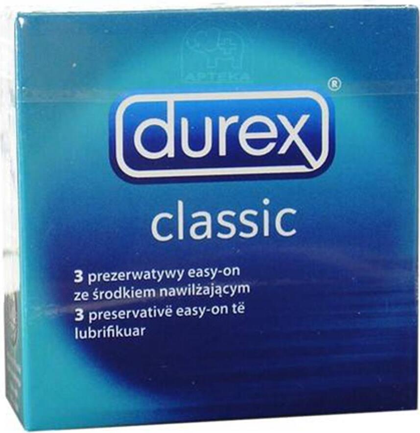 Durex Classic Condom Set Classic Moisturizing 3 Pcs