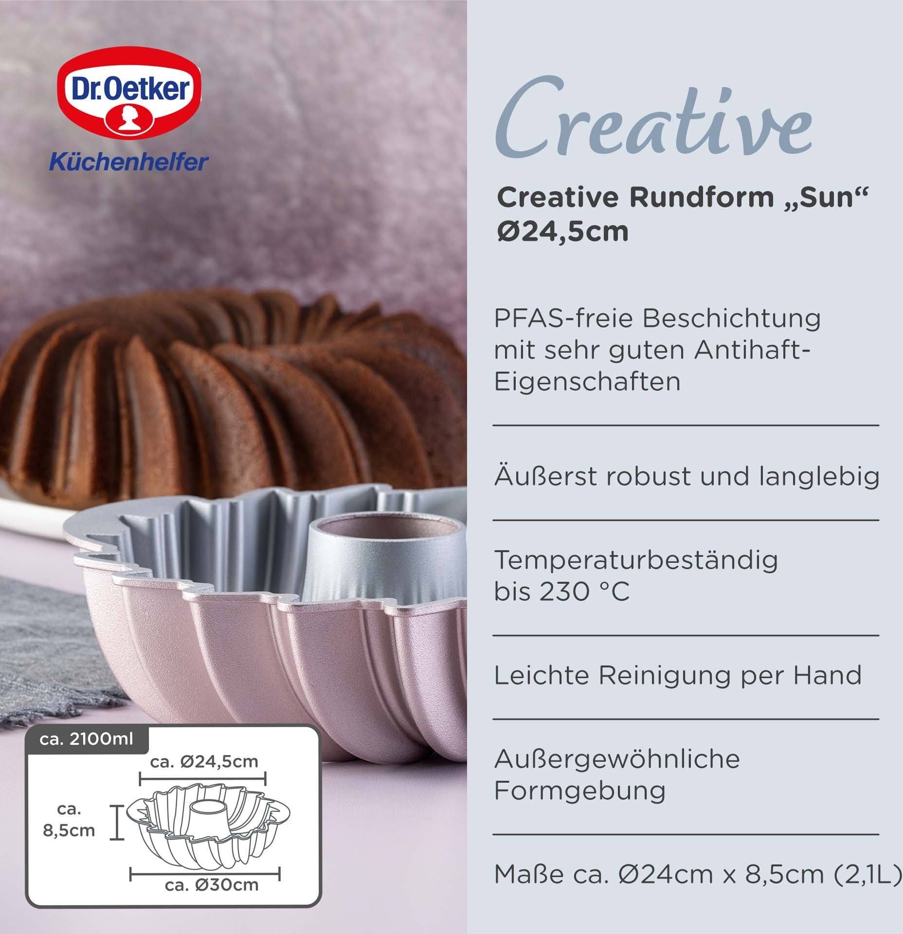 Dr Oetker Sun Creative forma do pieczenia Ø24cm wysokość