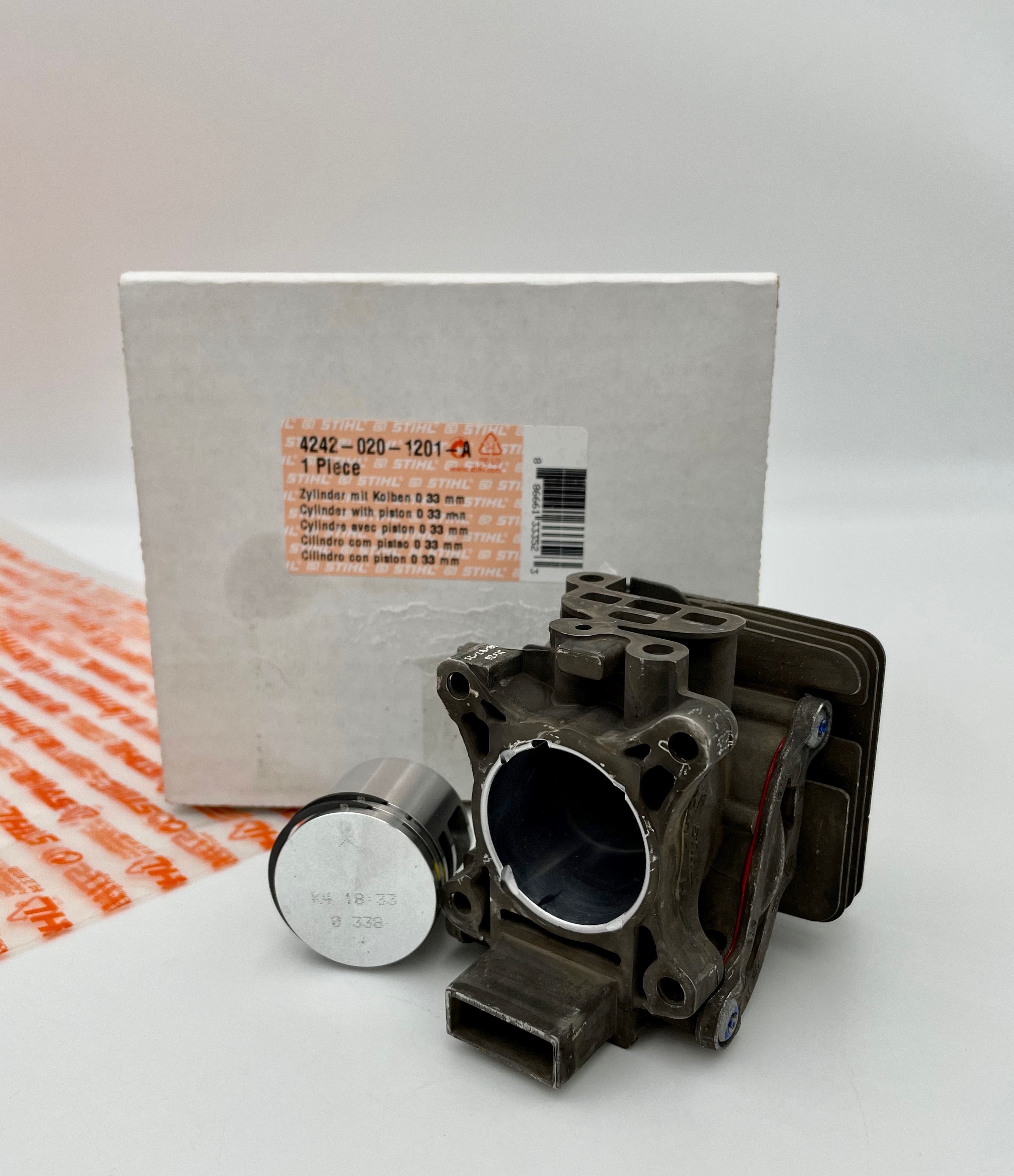 Cylindre + piston d'origine STIHL Ø 33 mm HS 46 56 HS46