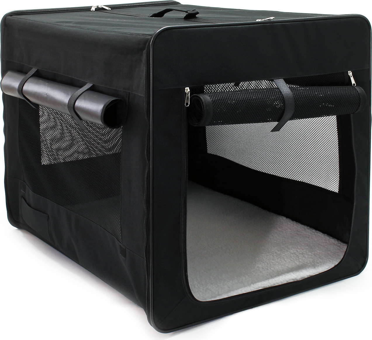 Wiltec box pieghevole per cani, gatto L (76x56x61 cm),