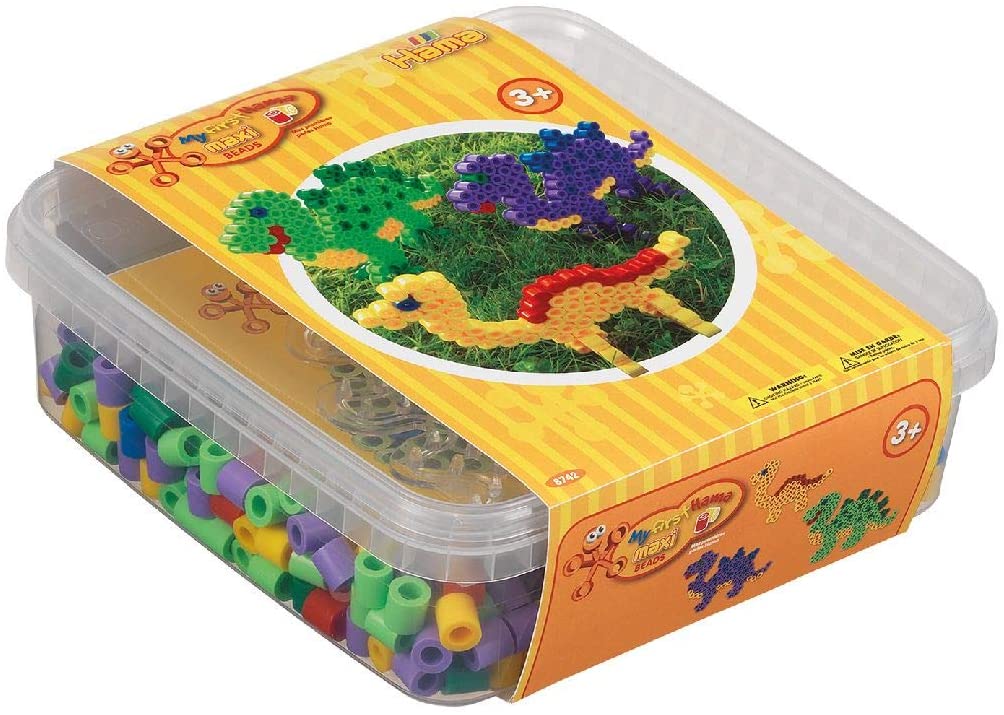 Hama Iron Bead Set Maxi - Dino, 600pcs. Perles à repasser