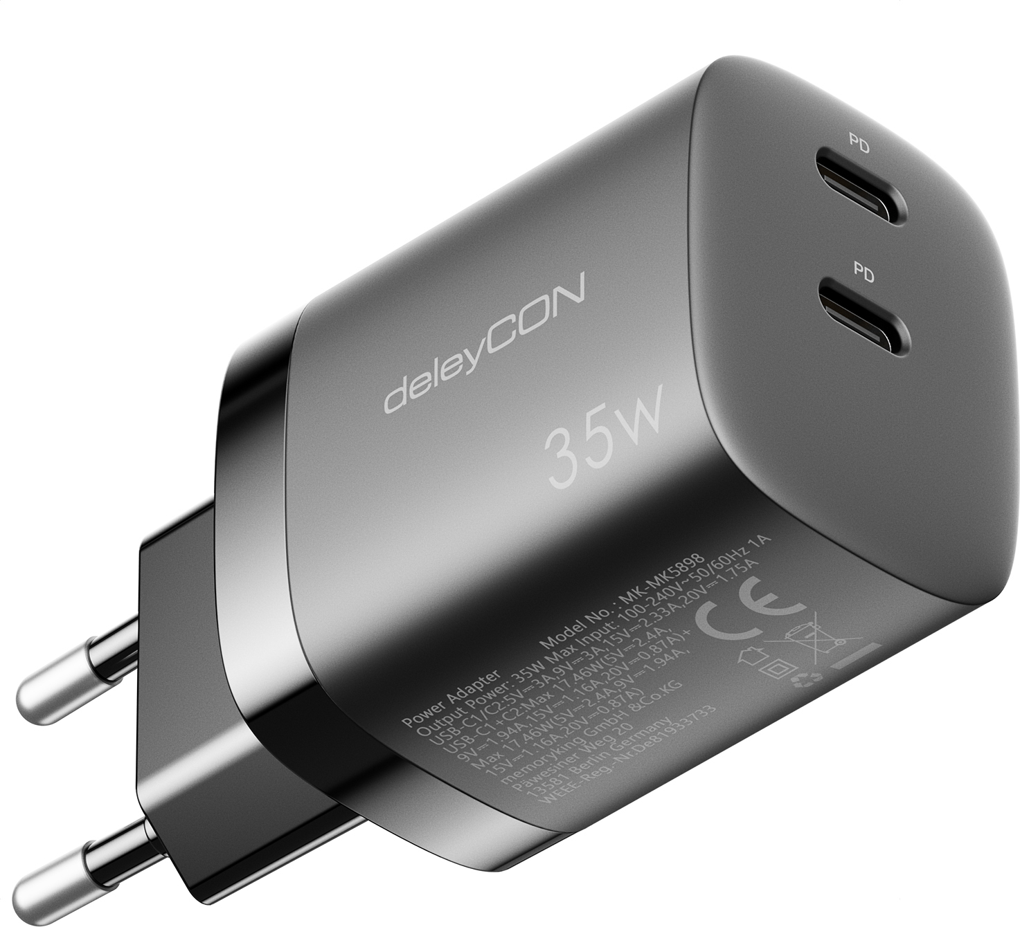 deleyCON Ladegerät USB C (2 Port - 35W | Kaufland.de