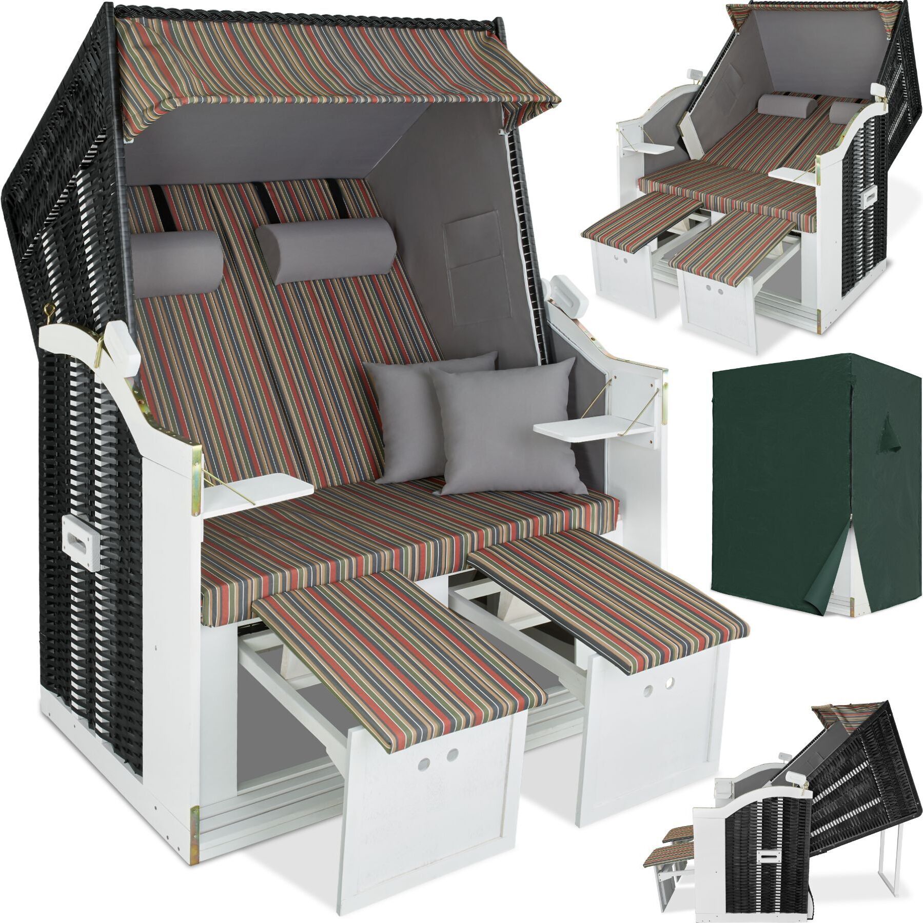 Strandkorb Sylt 115 x 158 x 78 cm Strandkörbe | Kaufland.at