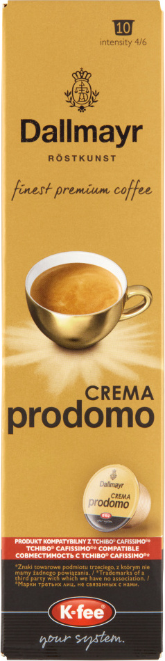 Dallmayr Crema Prodomo Kawa palona mielona w | Kaufland.pl