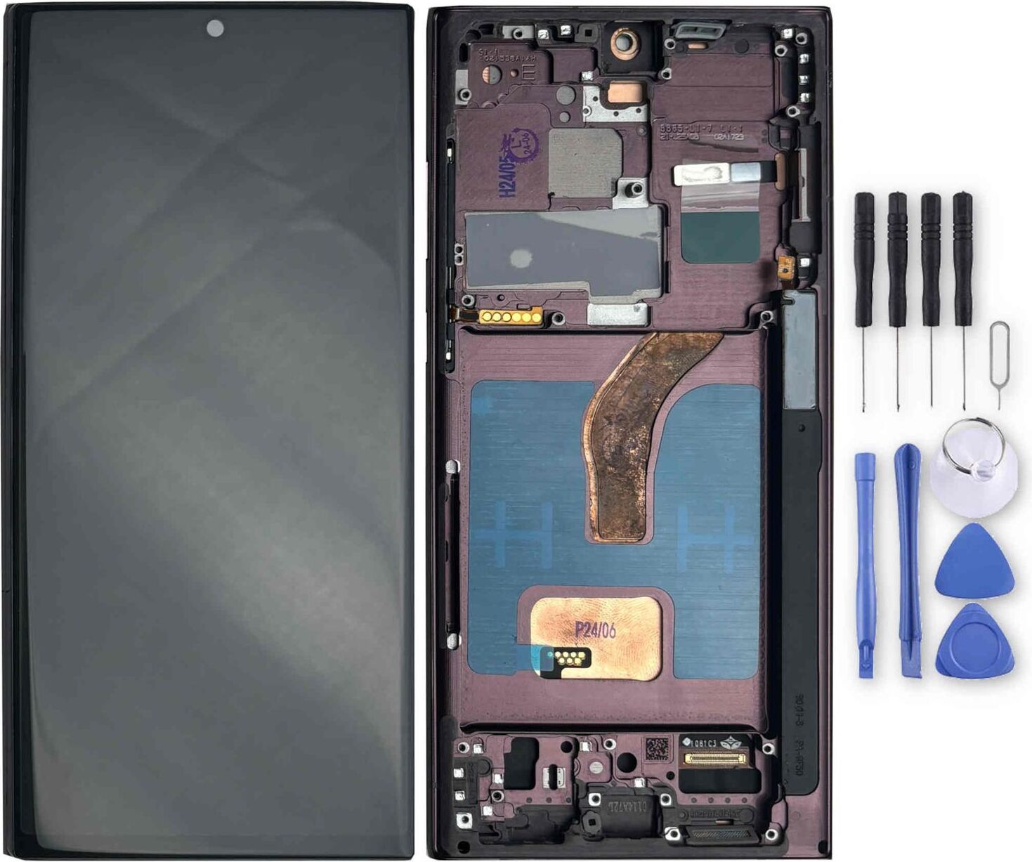Per Samsung Galaxy S22 Ultra Display Full TFT con telaio