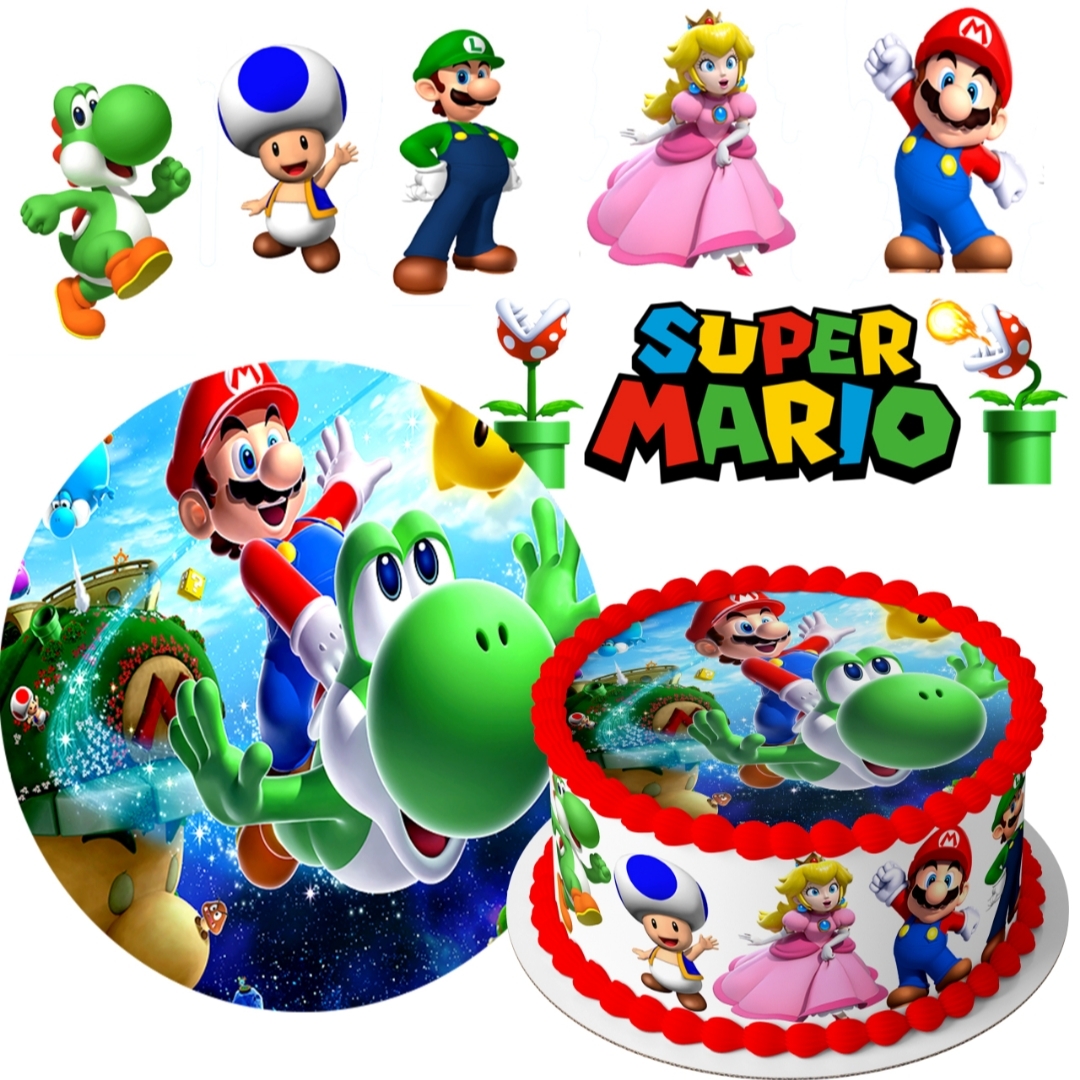 Essbar Super Mario Tortenaufleger Torte | Kaufland.de