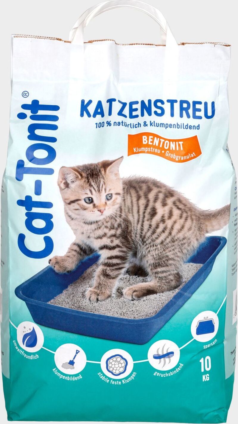 Cat Tonit Litière pour chats 10kg Litière agglomérante