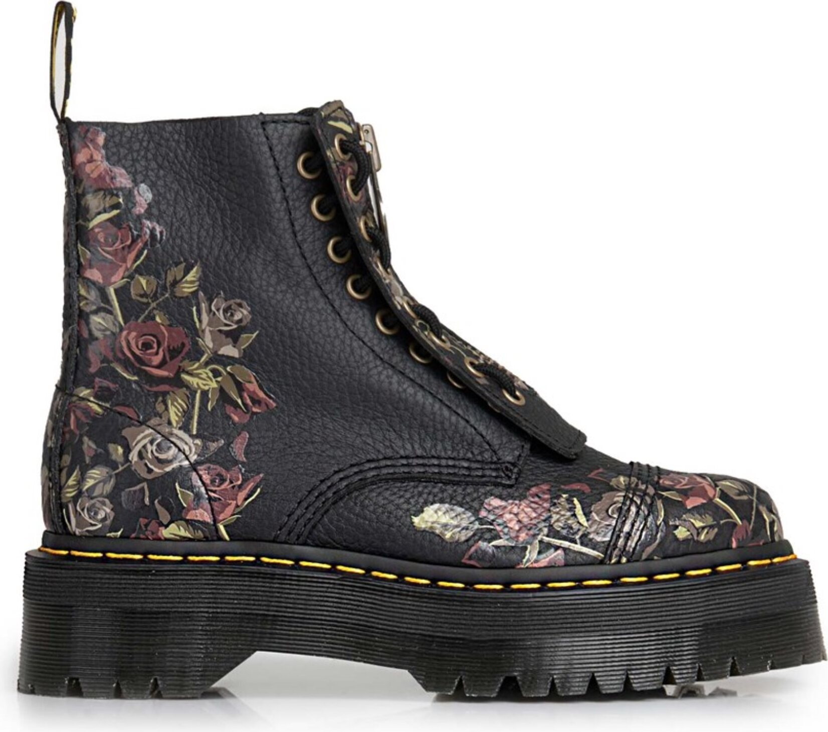 Dr Martens Boty Decayed Roses Classic Tumbled Nappa,