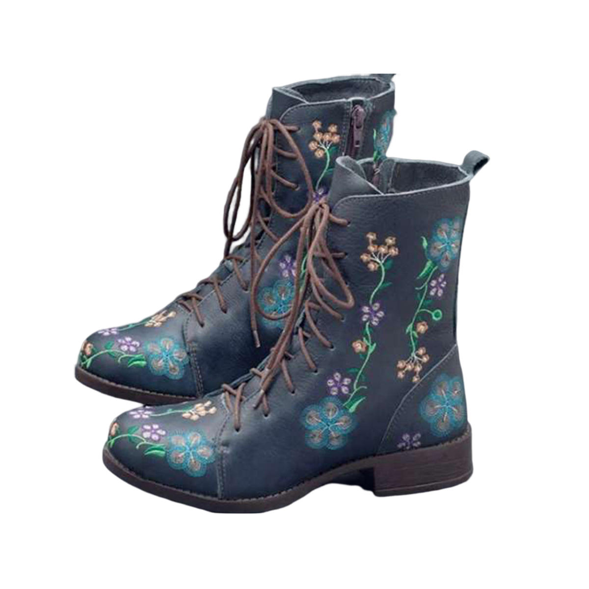 Damen Stiefel Runde Zehe Block Heel Boot | Kaufland.de