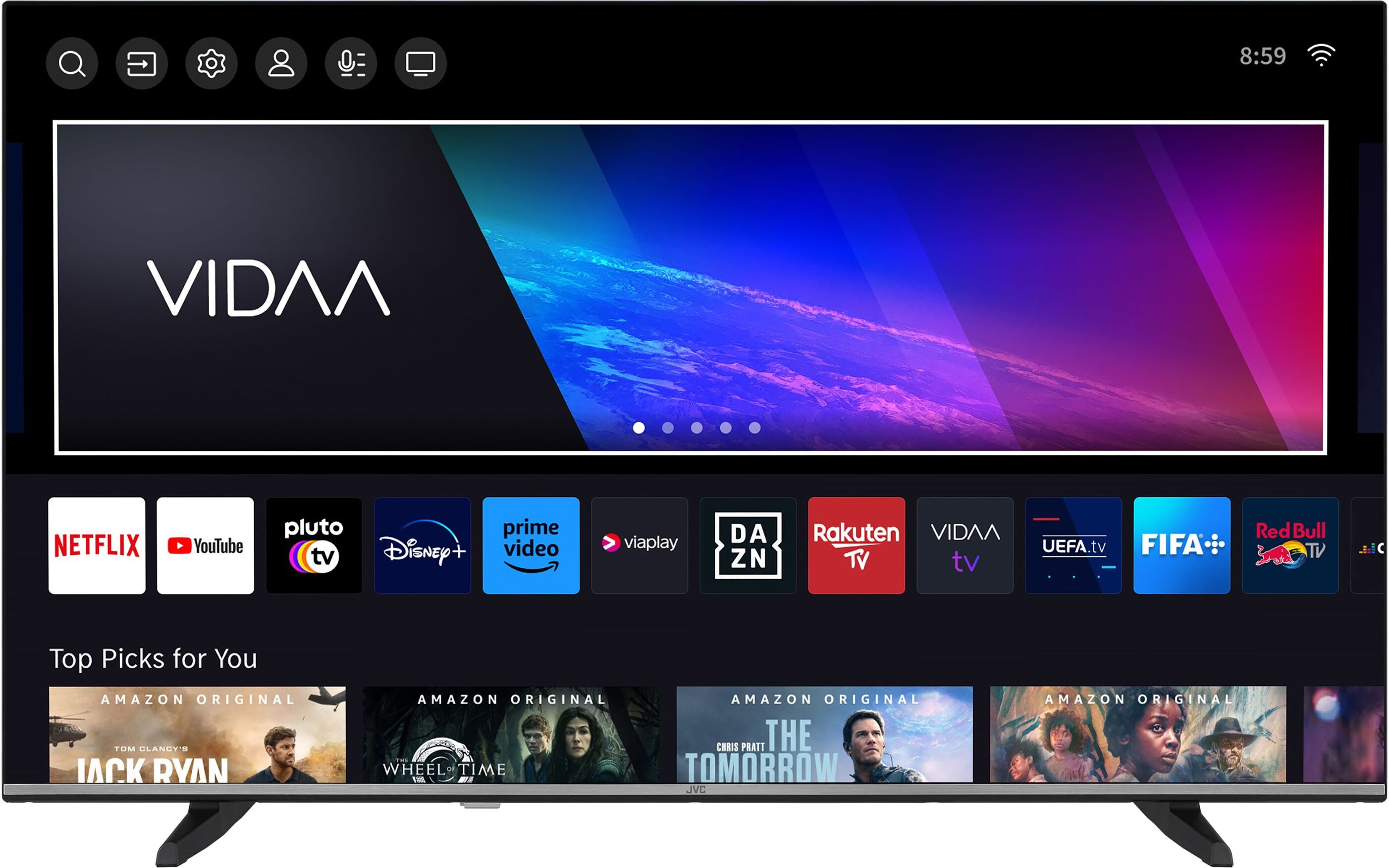 JVC Fernseher 50 Zoll Smart TV VIDAA LT-50VD3555-4K