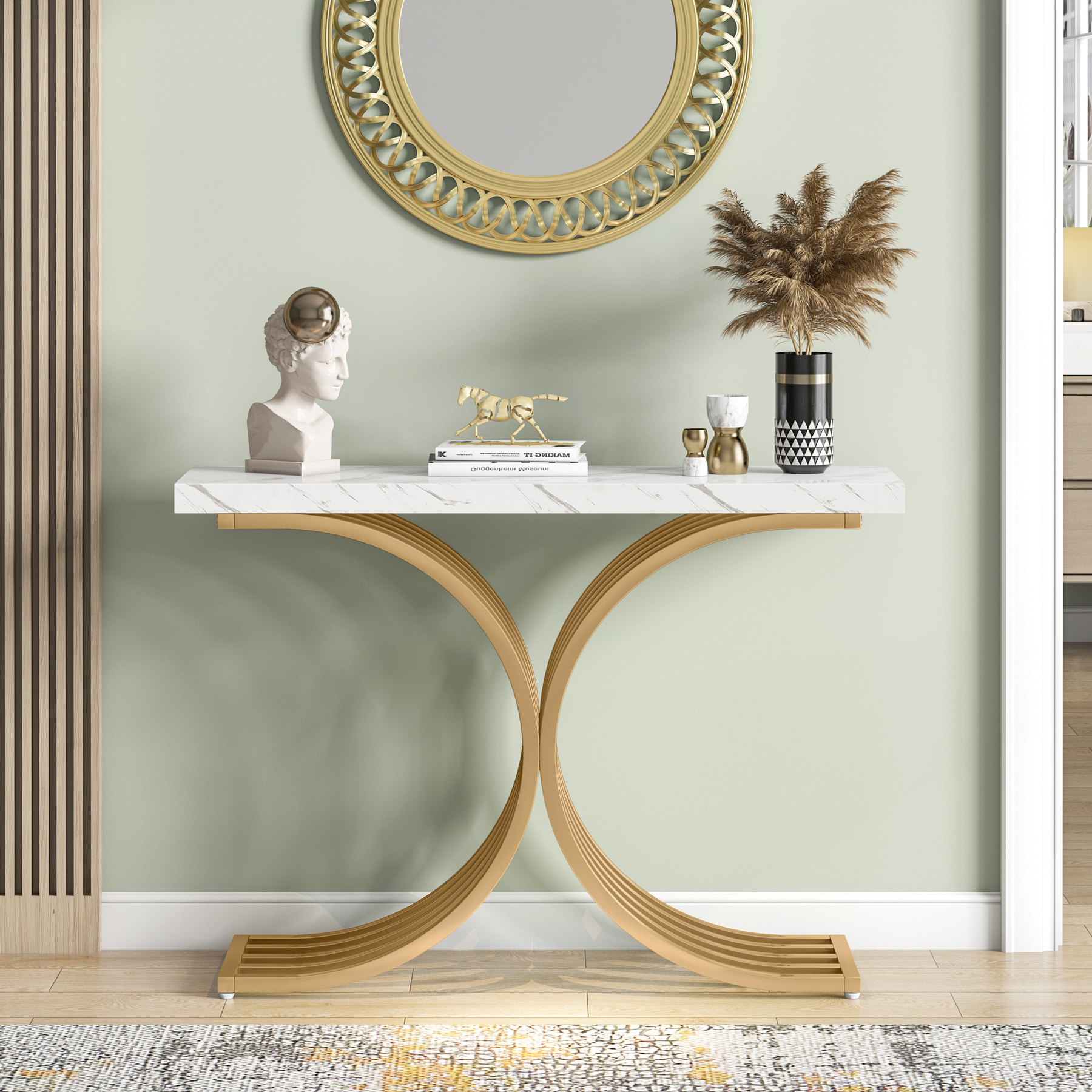 Tribesigns Table console étroite, table d'appoint avec