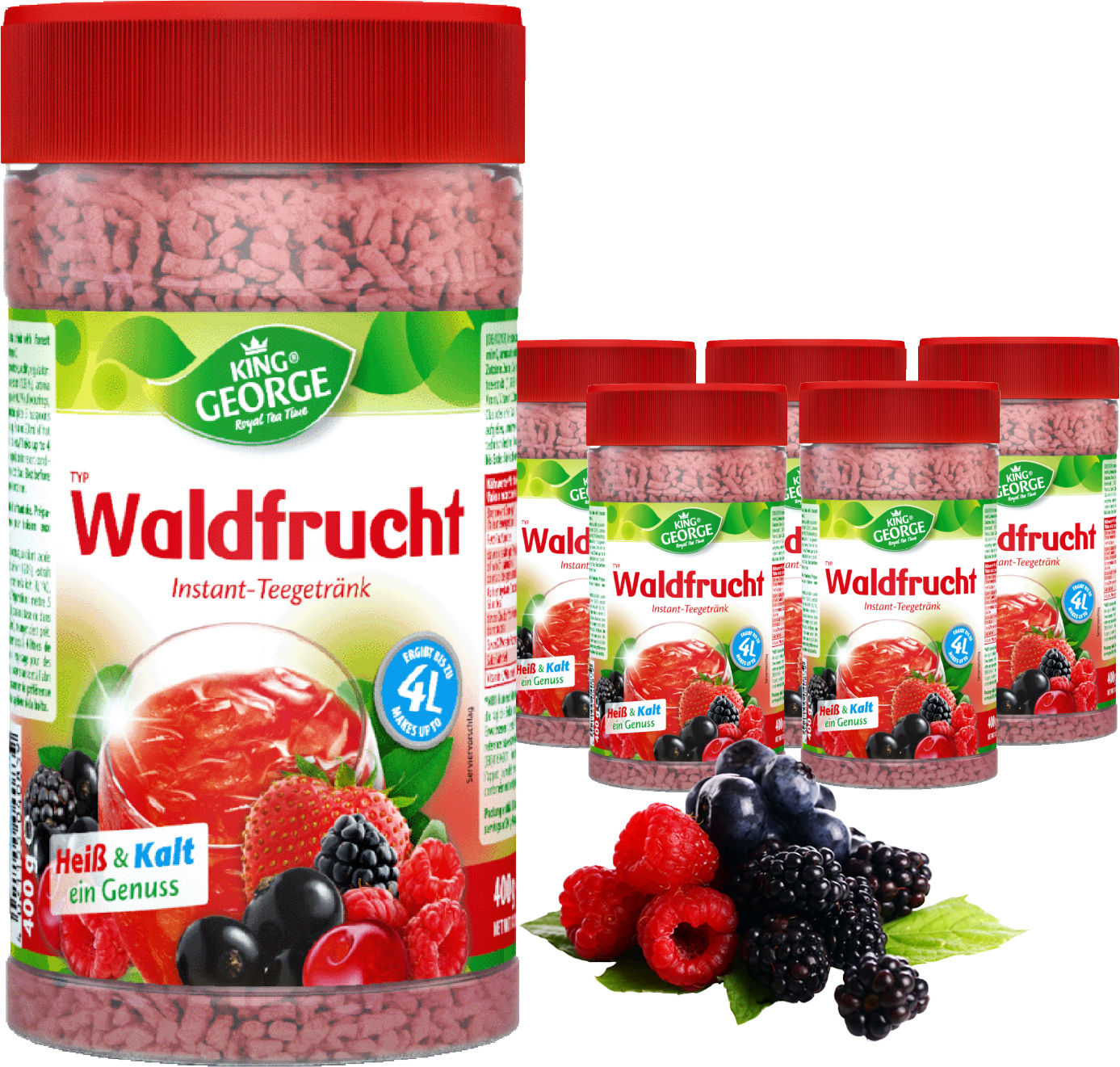 KING GEORGE Waldfrucht Instant Teegetränk 6 x | Kaufland.de